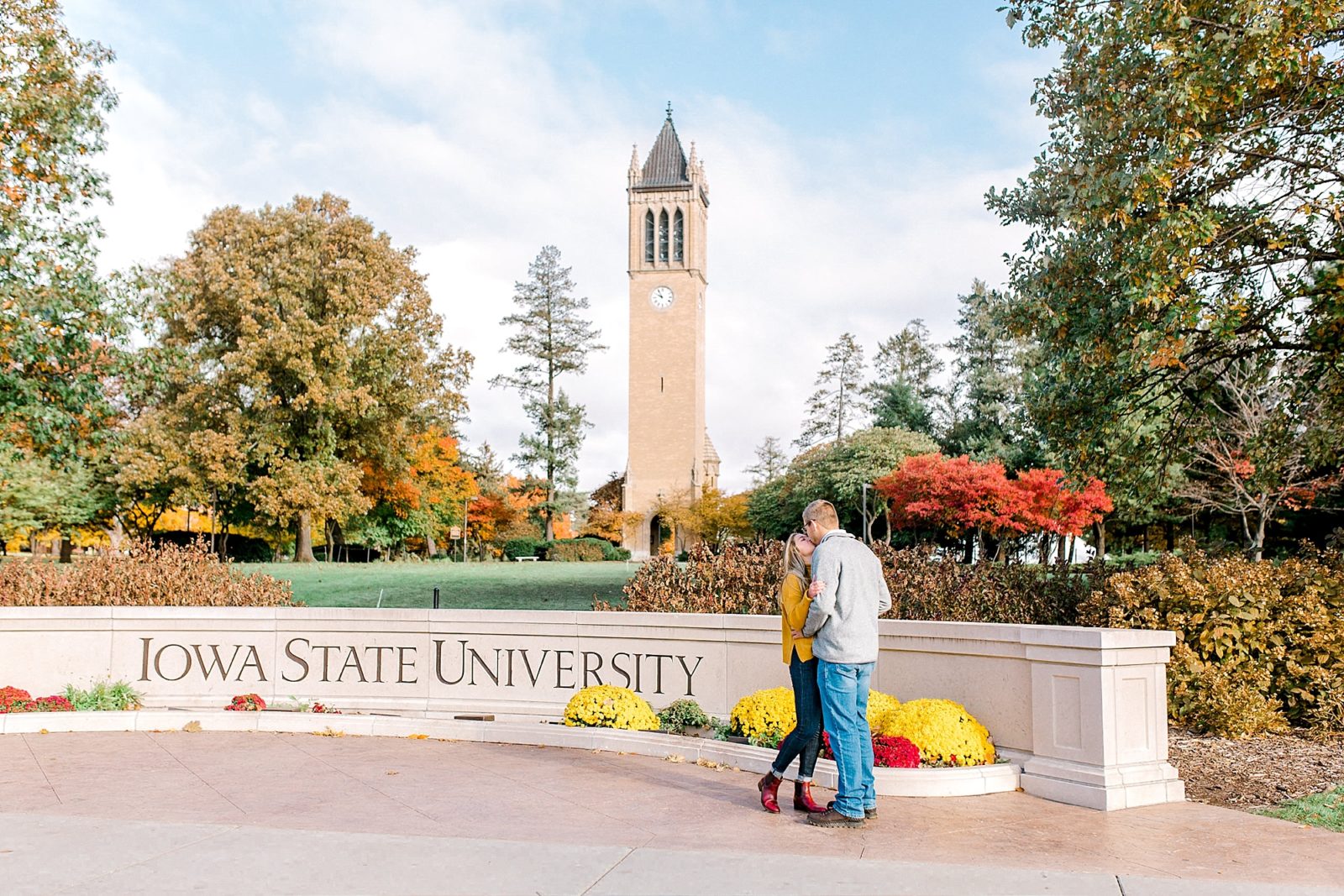 Iowa State Campus Engagement | Ames Wedding Photographer